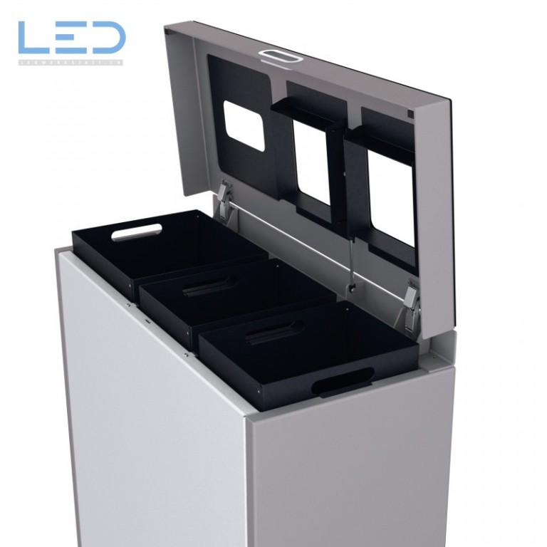 Recycling Stationen im Berufsbildungszentrum Goldau BBZG