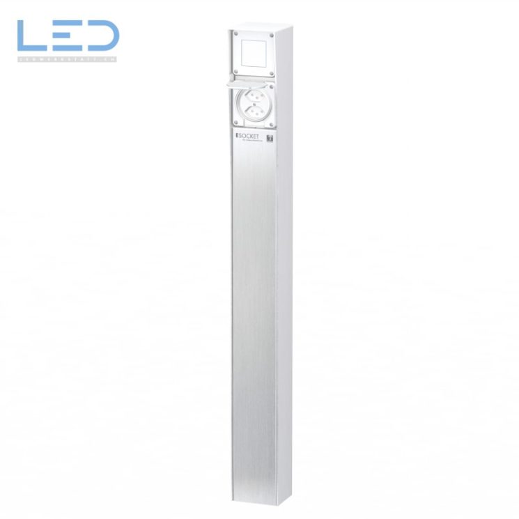 ESOCKET 350-F Color Anschlusssäule aus Edelstahl IP54 Feller NEVO