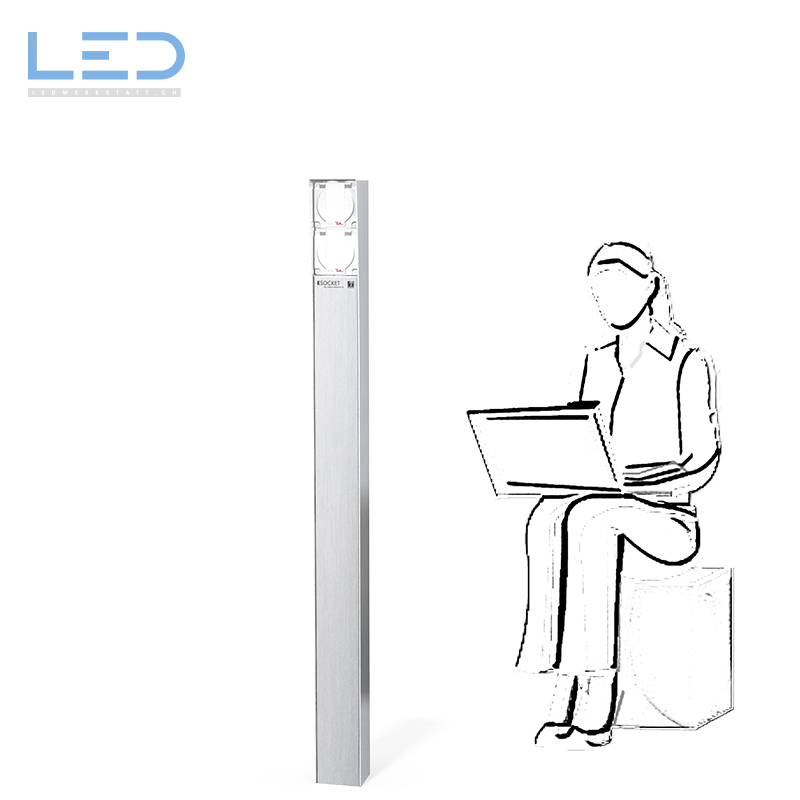 ESOCKET 350-F Color Anschlusssäule, Edelstahl IP21 IP55 NEVO