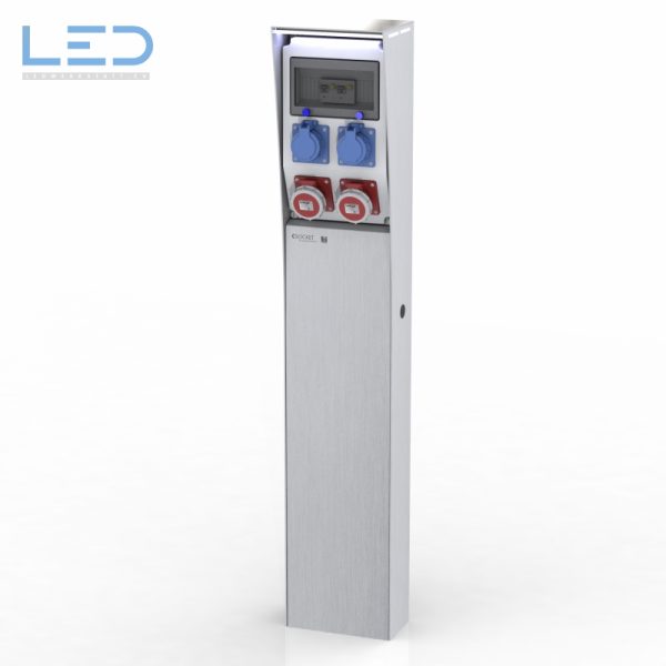 Energiesäule Csocket für den Aussenraum