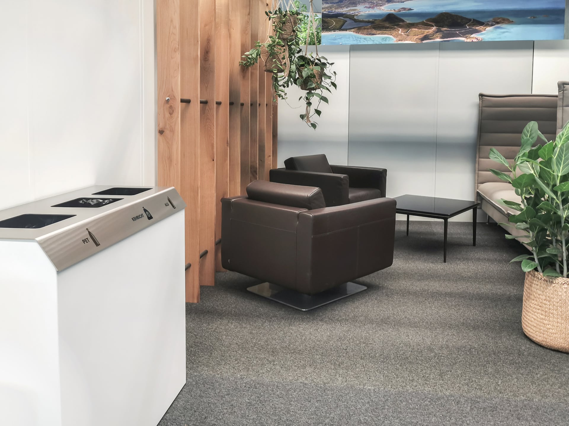 C3-Bin Recyclingstation, Wertstoffbehälter, Abfallbehälter