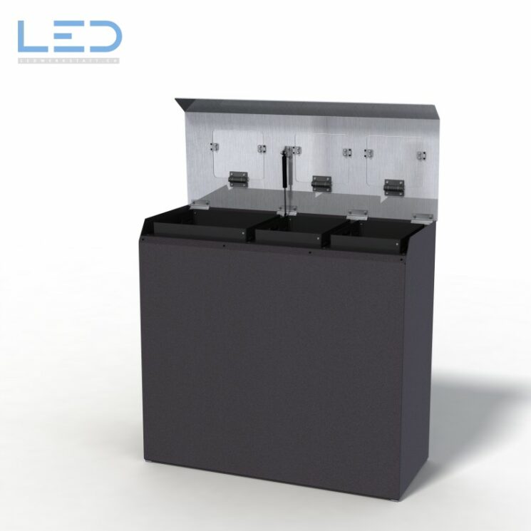 C3-Bin Recyclingstation, Wertstoffbehälter, Abfallbehälter