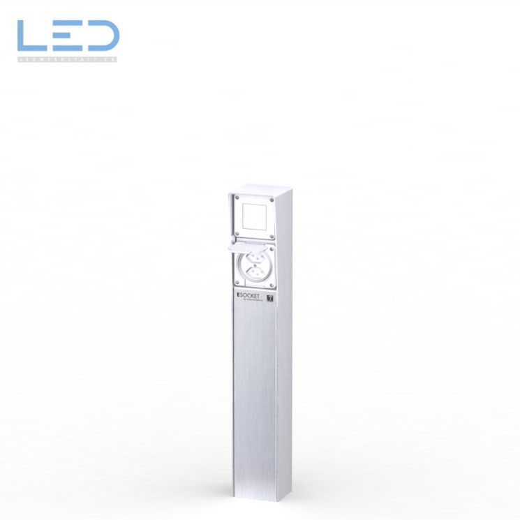 ESOCKET 350-F Color Anschlusssäule aus Edelstahl IP54 Feller NEVO