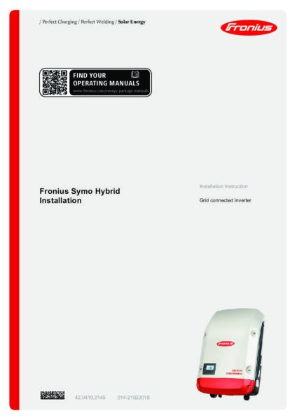 Fronius Symo Hybrid - LED Werkstatt GmbH