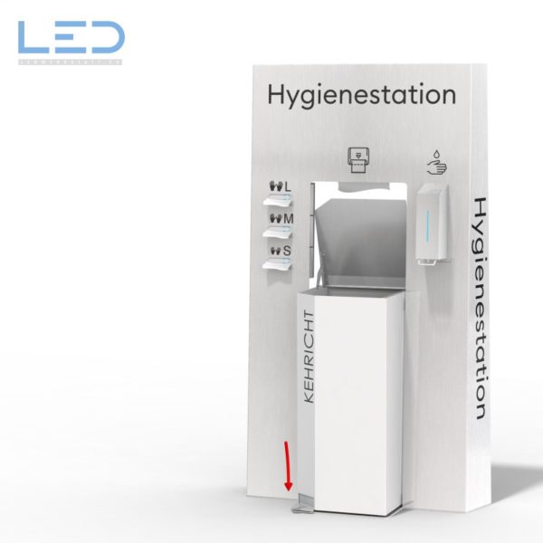 Hygienewand, Hygienestation, Schutzkonzept für den Einzelhandel,